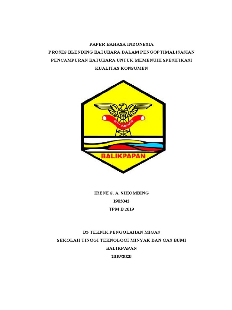 Proses Blending Batubara | PDF
