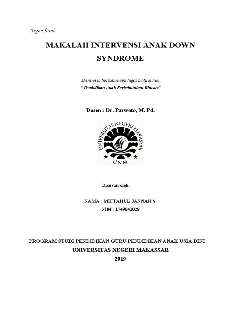 ABK Down Syndrome | PDF