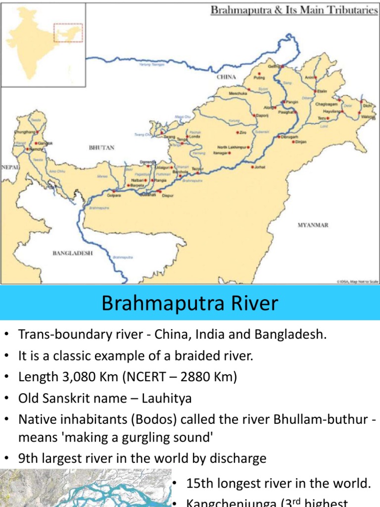 Brahmaputra River and Its Tributaries | PDF | Bodies Of Water | Water
