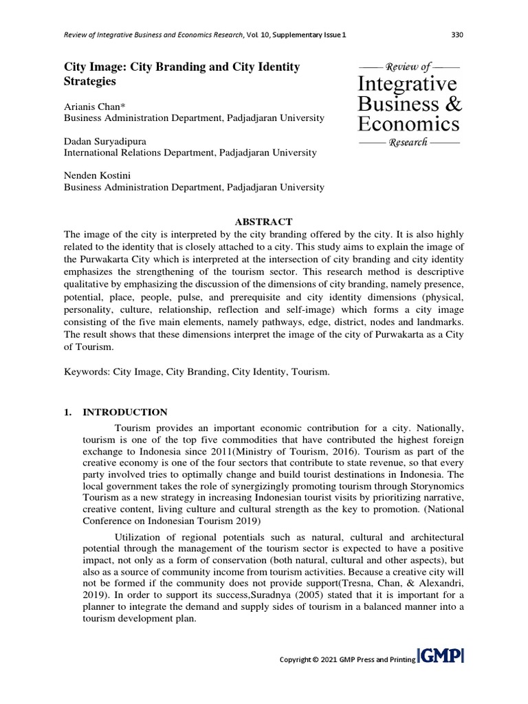 City Branding and City Identity | PDF | Brand | Tourism