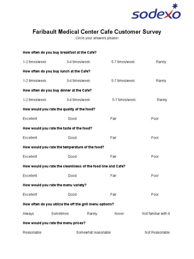 Doh Customer Satisfaction Survey Final Version | PDF