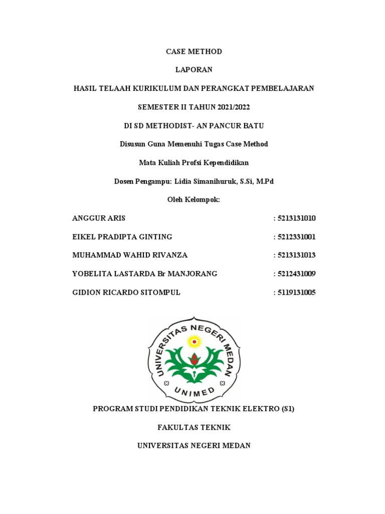 Case Method Kelompok 3 | PDF