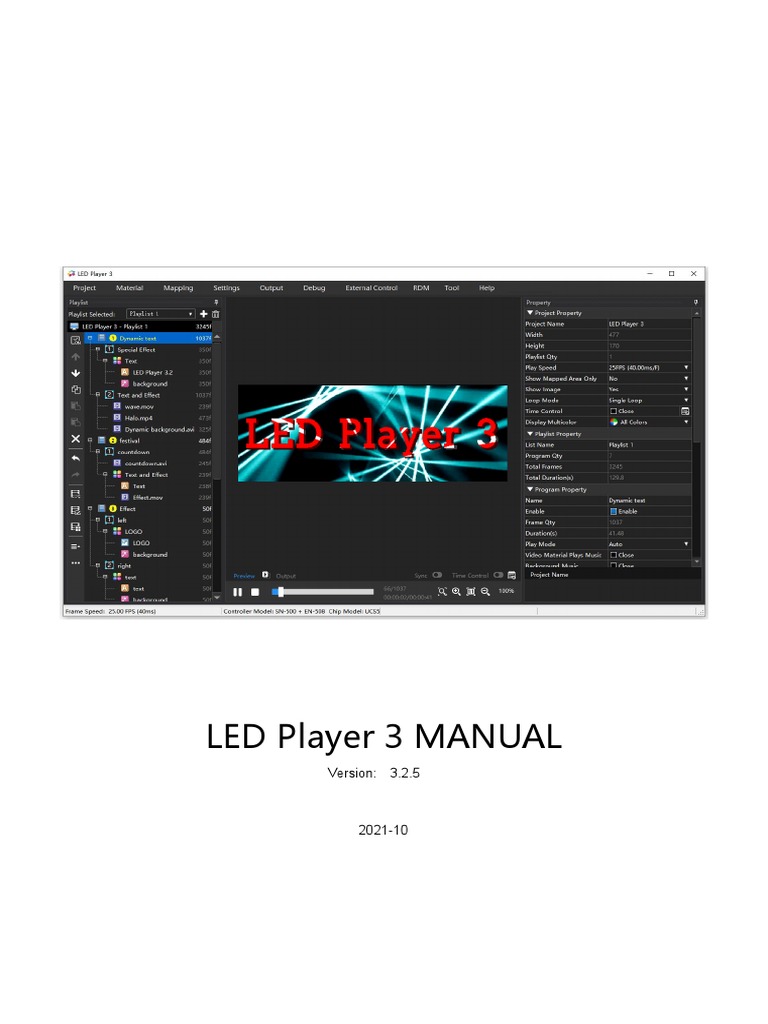 Led Player Manual Version 3.2.5.1 | PDF | Computing | Computer Engineering