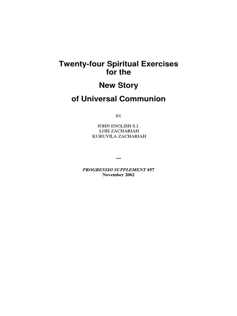 24 Spiritual Exercises For The New Story of Universal Communion by John ...