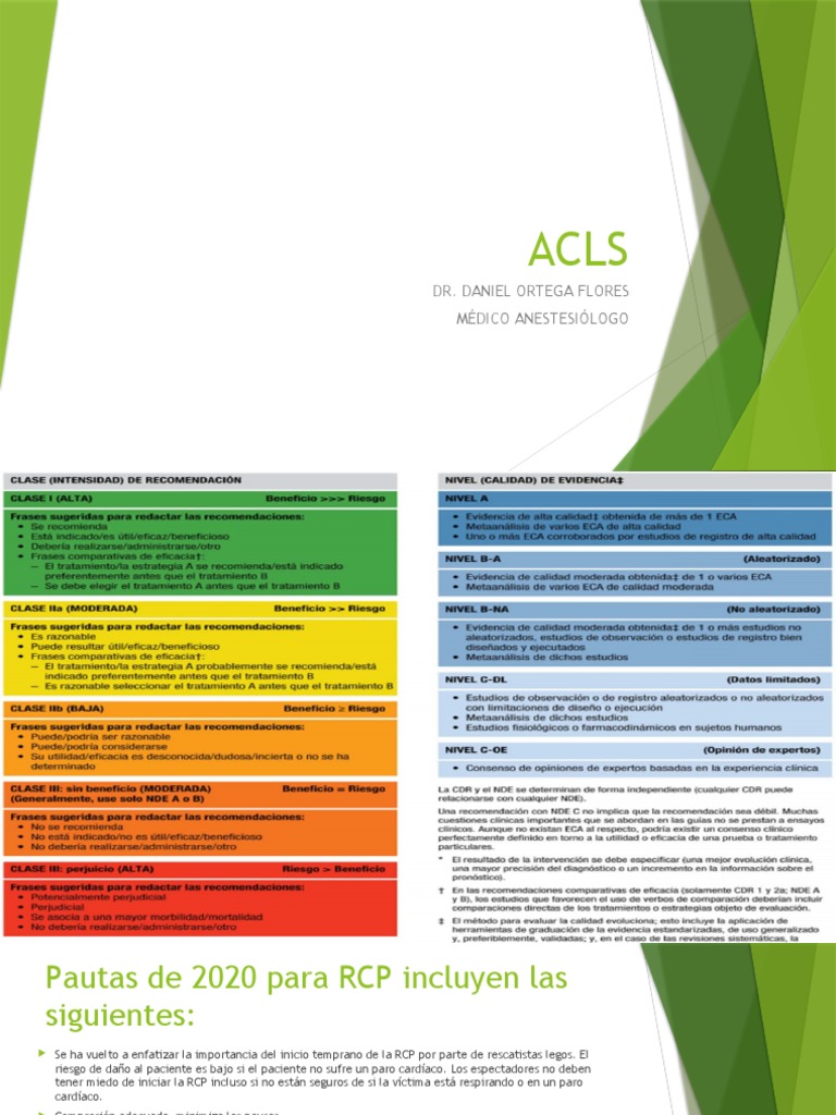Acls | PDF | Reanimación cardiopulmonar | Paro cardíaco
