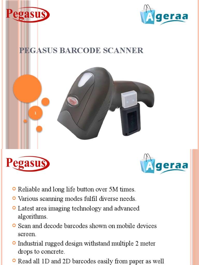 Pegasus Barcode Scanner Features | PDF