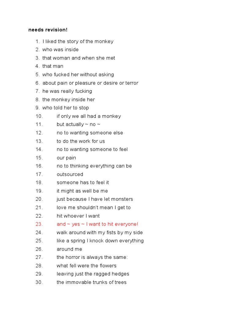 Needs Revision! by Jenny Zhang | PDF