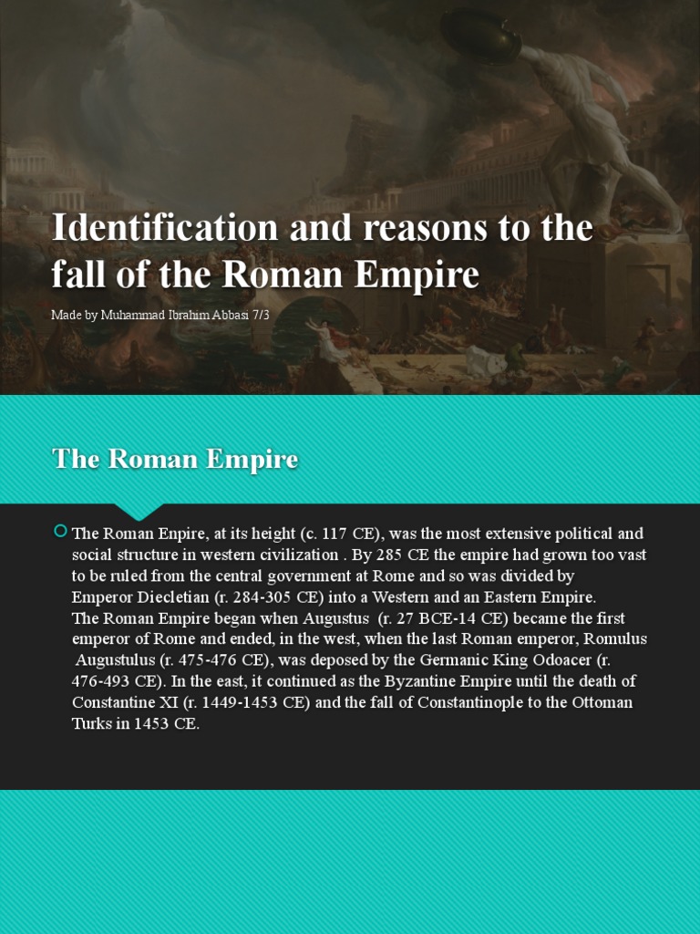 Identification and Reasons For The Fall of The Roman Empire | PDF ...