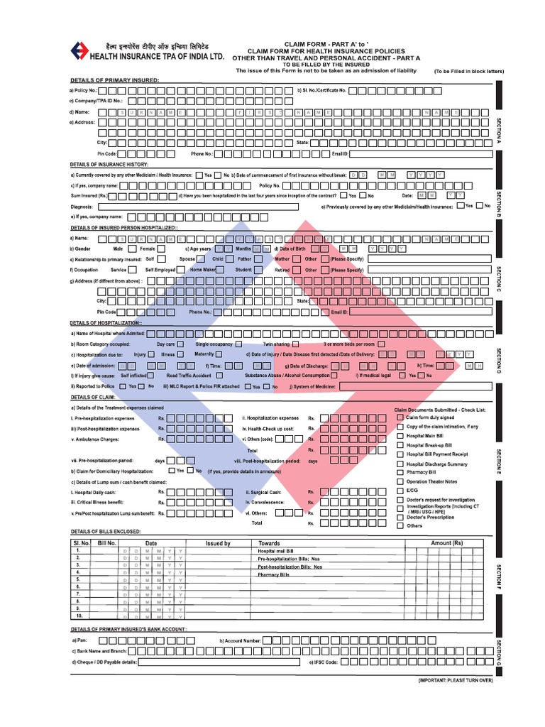 HITPA Claim Form-1 | PDF