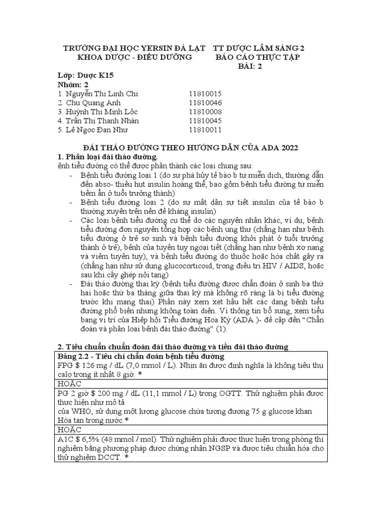 Bài 2 - TT DLS - Tra C U Thông Tin ADA Và ESCEAS - Nhóm 2 | PDF