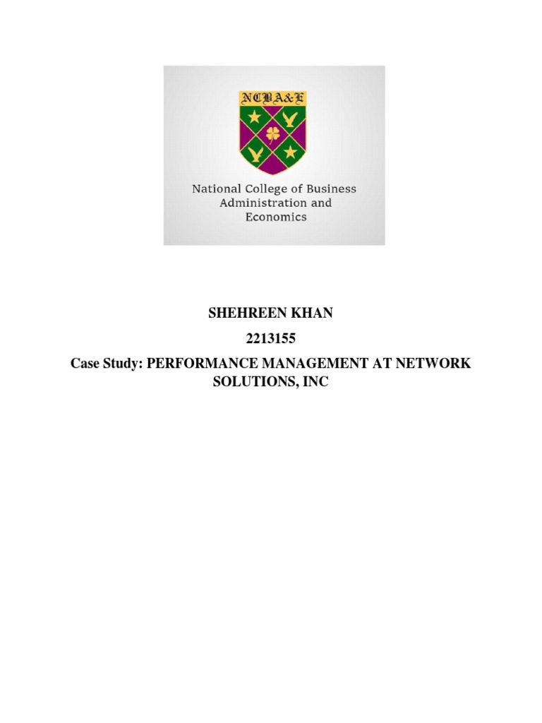 Performance Management Case Study | PDF | Performance Appraisal ...