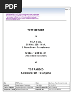 Transformer Test Report | PDF | Transformer | Volt