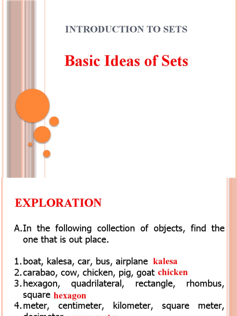 1.1 Introductions To Sets | PDF | Numbers | Set (Mathematics)