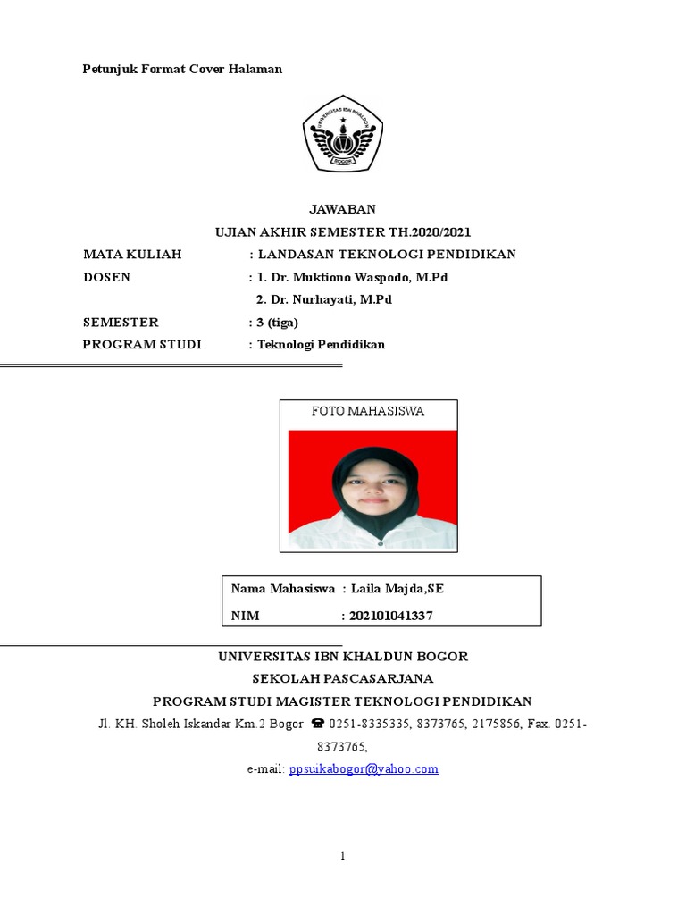 UAS LTP Laila Majda - 202101041337 | PDF