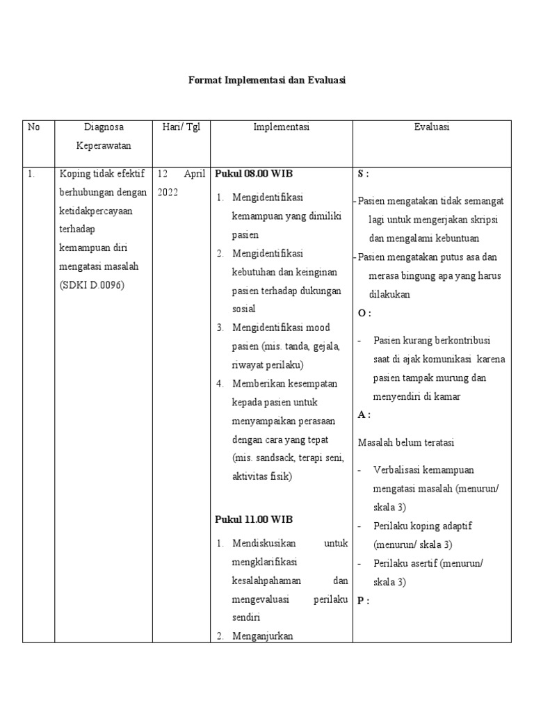 Implementasi Dan Evaluasi | PDF | Pengembangan Diri