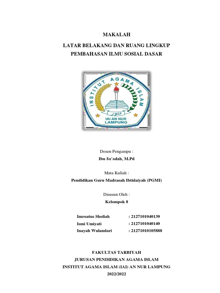 Makalah Kelompok 8 | PDF | Karier & Perkembangan | Ilmu Sosial