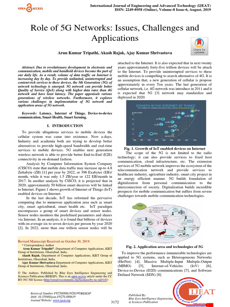 Role of 5G Networks: Issues, Challenges and Applications: Arun Kumar Tripathi, Akash Rajak, Ajay ...