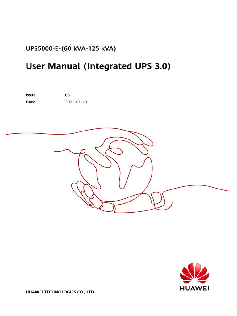 UPS5000-E - (60 kVA-125 kVA) User Manual (Integrated UPS 3.0) | PDF ...