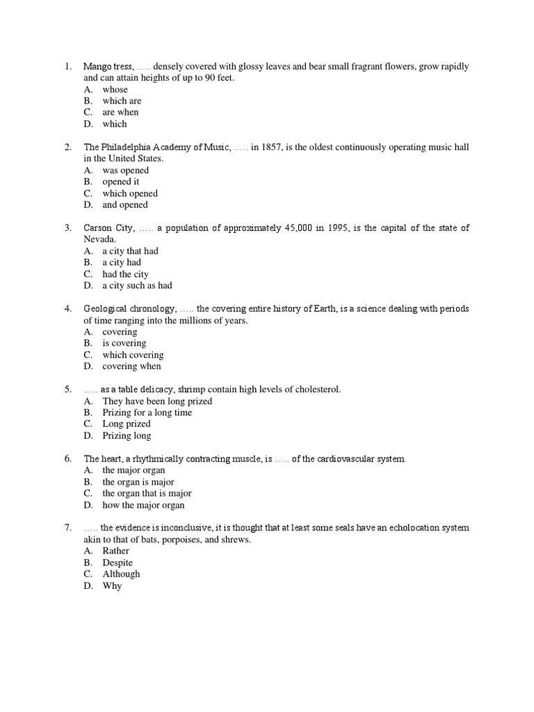 Latihan Structure Toefl - 2 | PDF | Stars | Astronomy