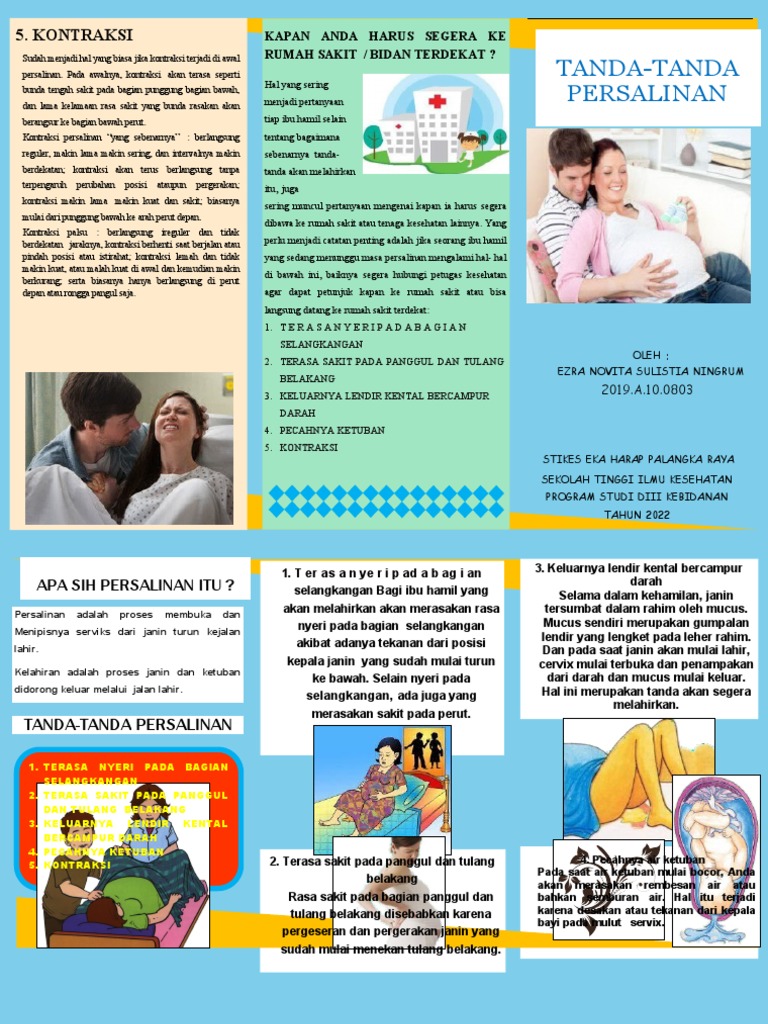 Leaflet Tanda Persalinan | PDF