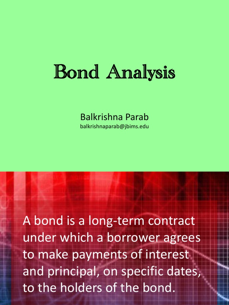 Bond Analysis: Balkrishna Parab | PDF | Bond Duration | Bonds (Finance)