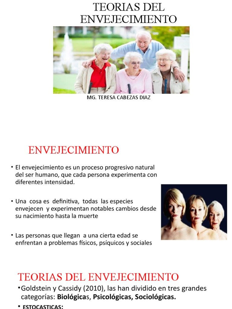 Teorias Del Envejecimiento | PDF | Envejecimiento | Biología Celular)