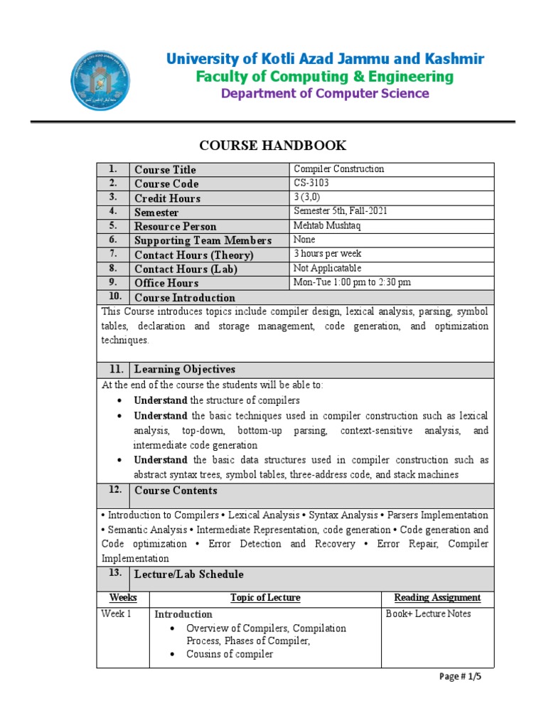 CS-2104 Introduction To Software Engineering Handbook by Mehtab Mushtaq | PDF