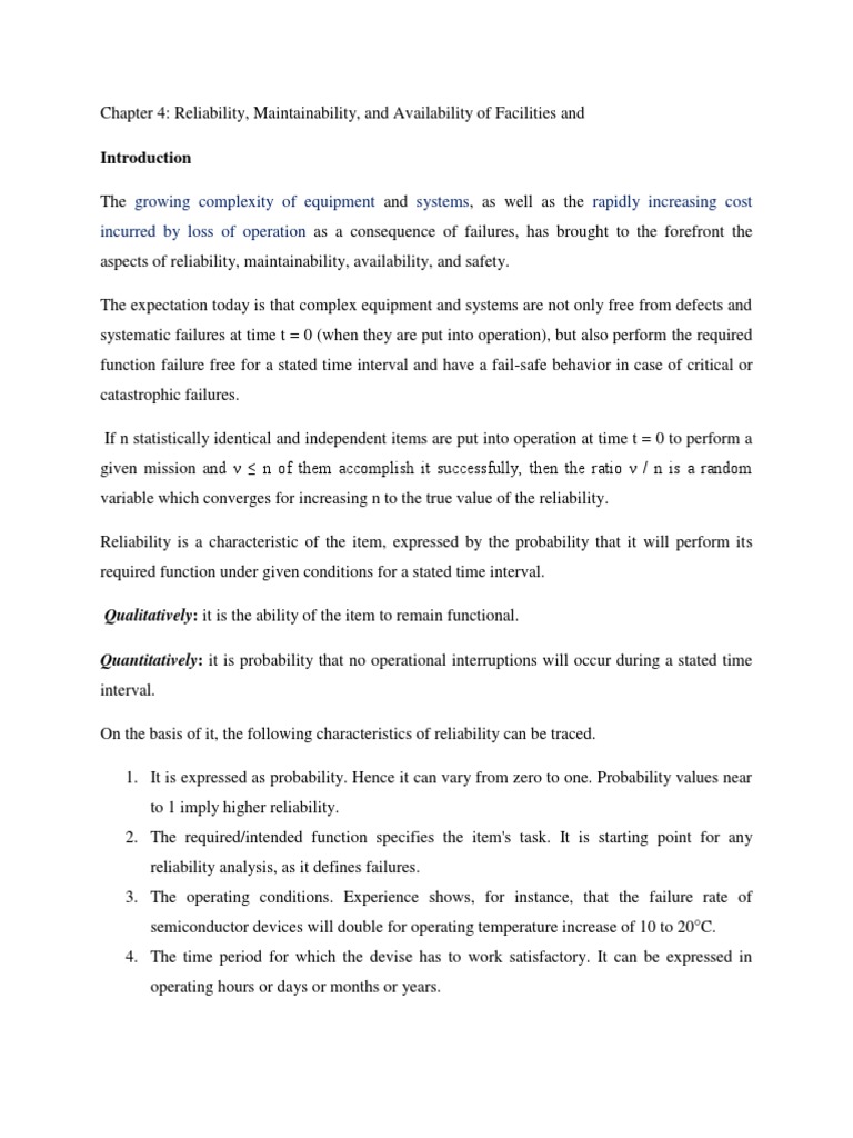 Chapter 4 & 5 | PDF | Reliability Engineering | Systems Engineering