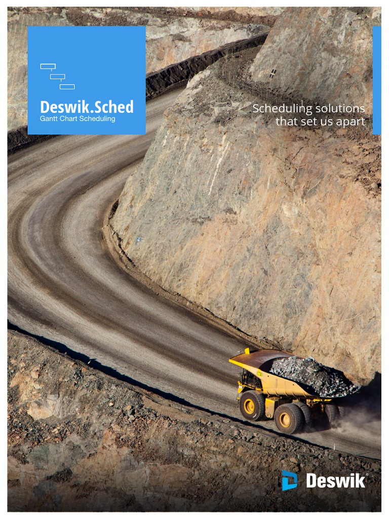 Deswik - Sched Brochure | PDF | Scheduling (Computing) | Mining