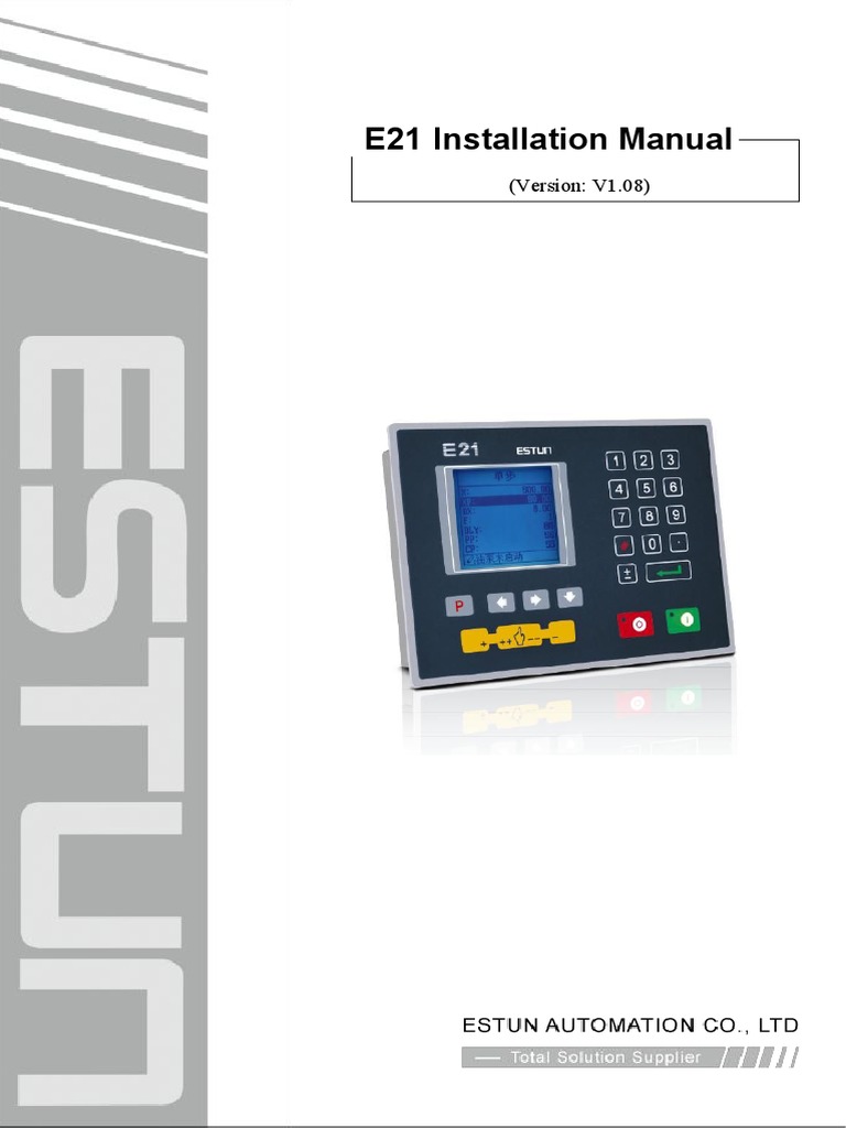E21 Installation Manual: (Version: V1.08) | PDF | Electromagnetic ...