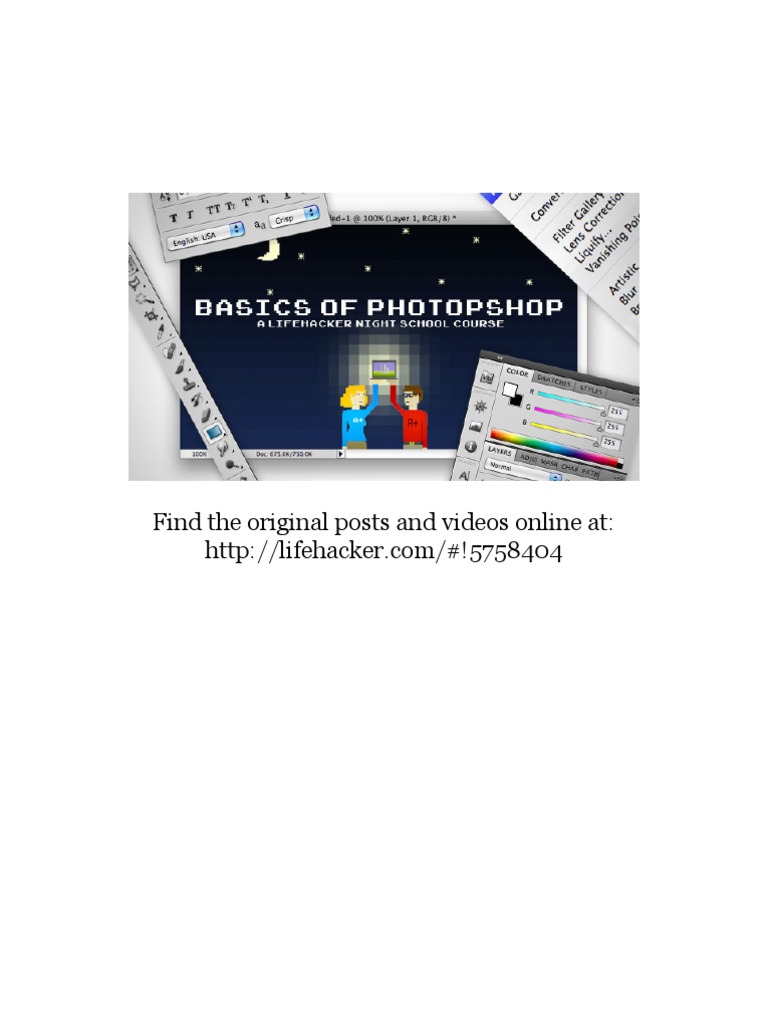 Basics of Photoshop Full Guide | PDF | Adobe Photoshop | Rgb Color Model