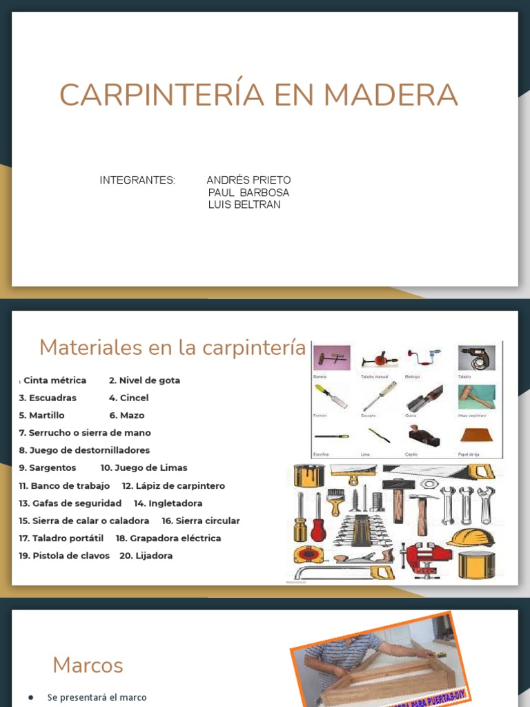 Grupo 7 - Carpintería de Madera | PDF | Carpintería | Carpintería