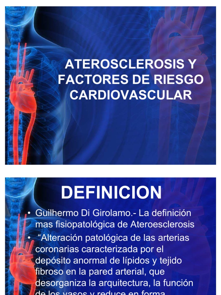 Aterosclerosis y Factores de Riesgo Cardiovascular | Aterosclerosis ...