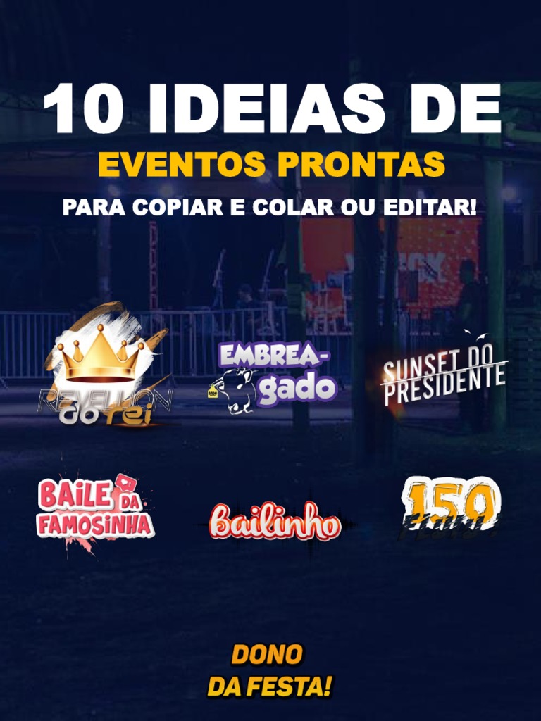 10 Logotipos de Eventos Prontos para Uso e Personalização | PDF ...