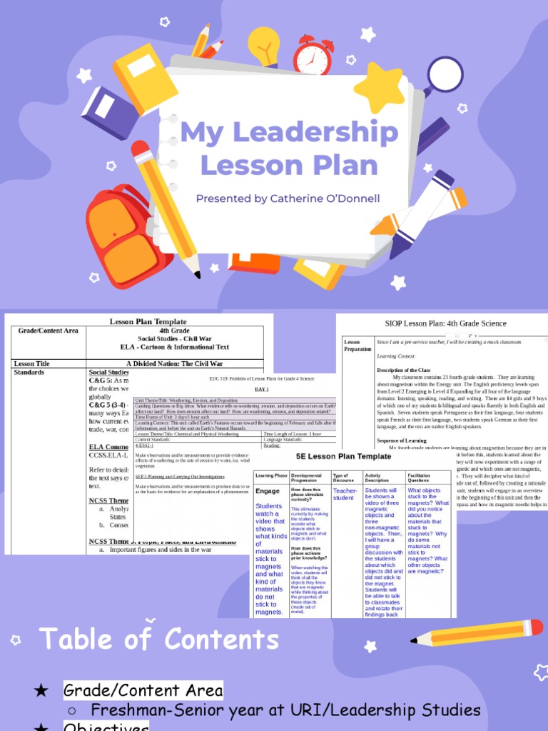 My Leadership Lesson Plan 1 | PDF | Leadership | Mentorship