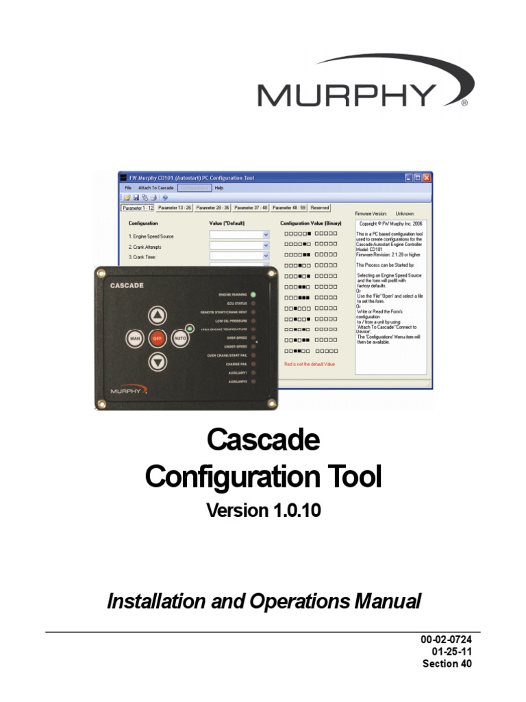 Cascade Configuration Tool: Installation and Operations Manual | PDF | Usb | Parameter (Computer ...
