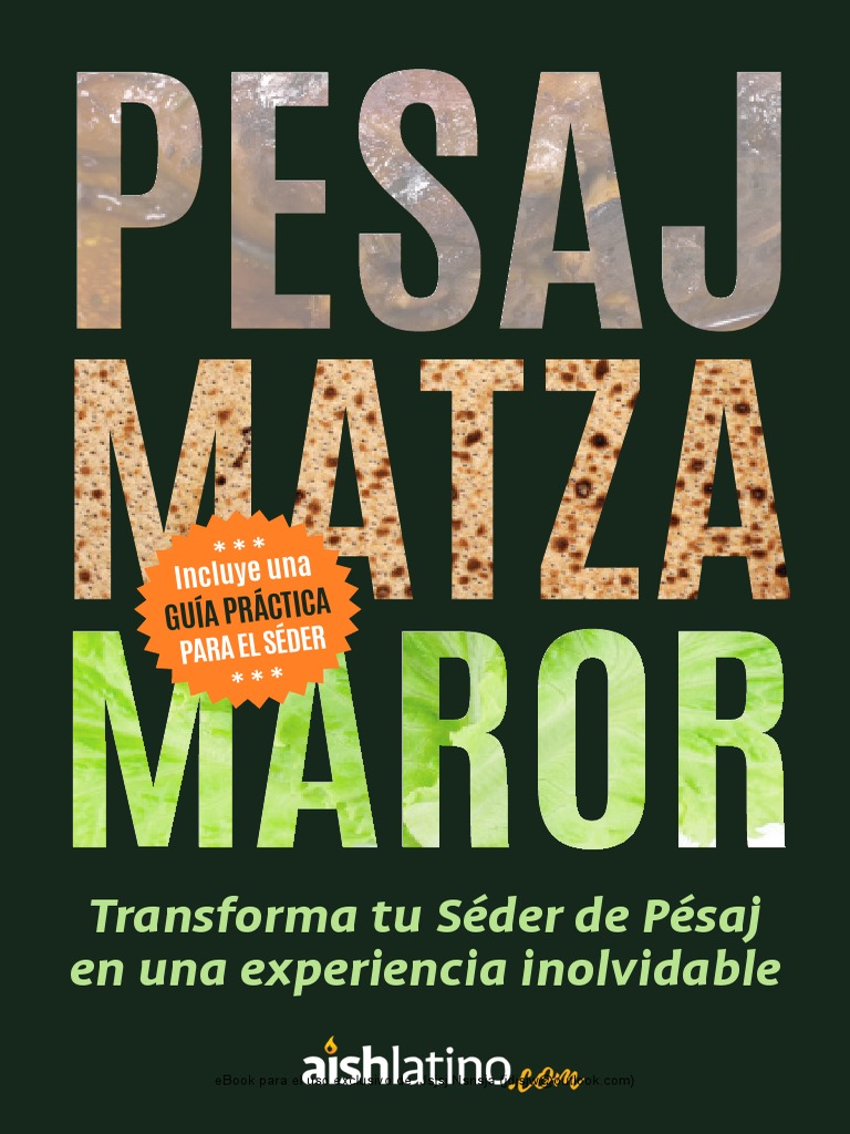 Pesaj-Matza-Maror Guia-Seder | PDF