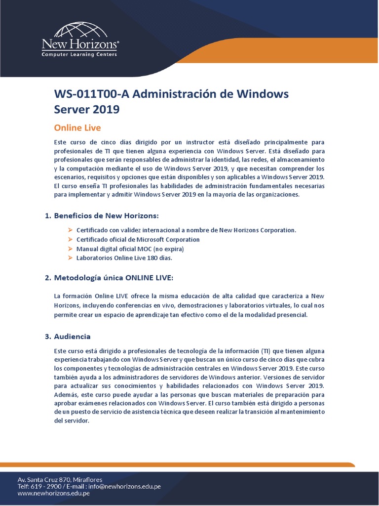 WS-011T00-A Administración de Windows Server 2019 | PDF | Grupo de computadoras | Red privada ...