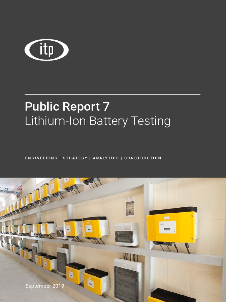 Battery Testing Report 7 September 2019 | PDF | Lithium Ion Battery ...