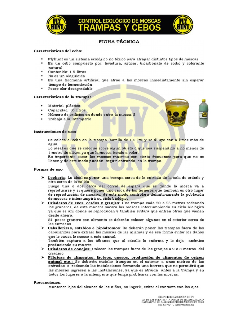 Ficha Tecnica Fly Hunt | PDF