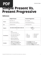 Simple Present vs Present Progressive Worksheet | PDF