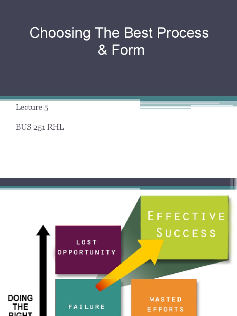 Choosing The Best Process & Form: Bus 251 RHL | PDF | Memorandum ...