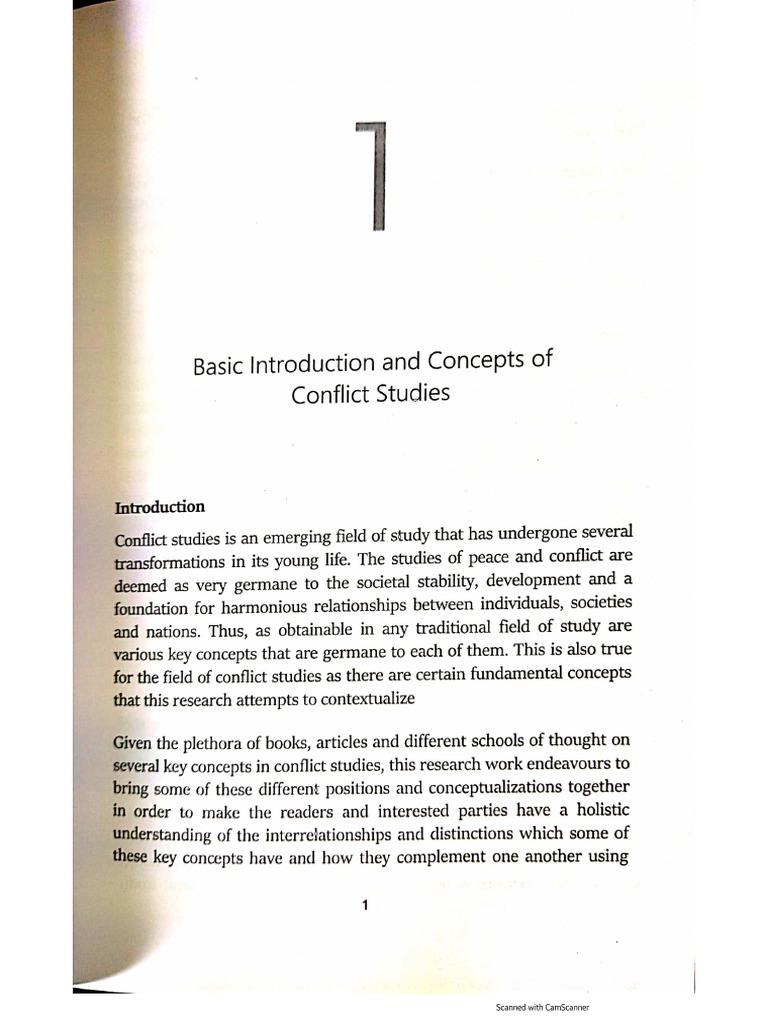 Peace and Conflict Textbook, Chapters 1 and 2 | PDF