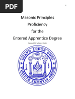 Ritual Entered Apprentice Degree | PDF | Freemasonry | Masonic Lodge