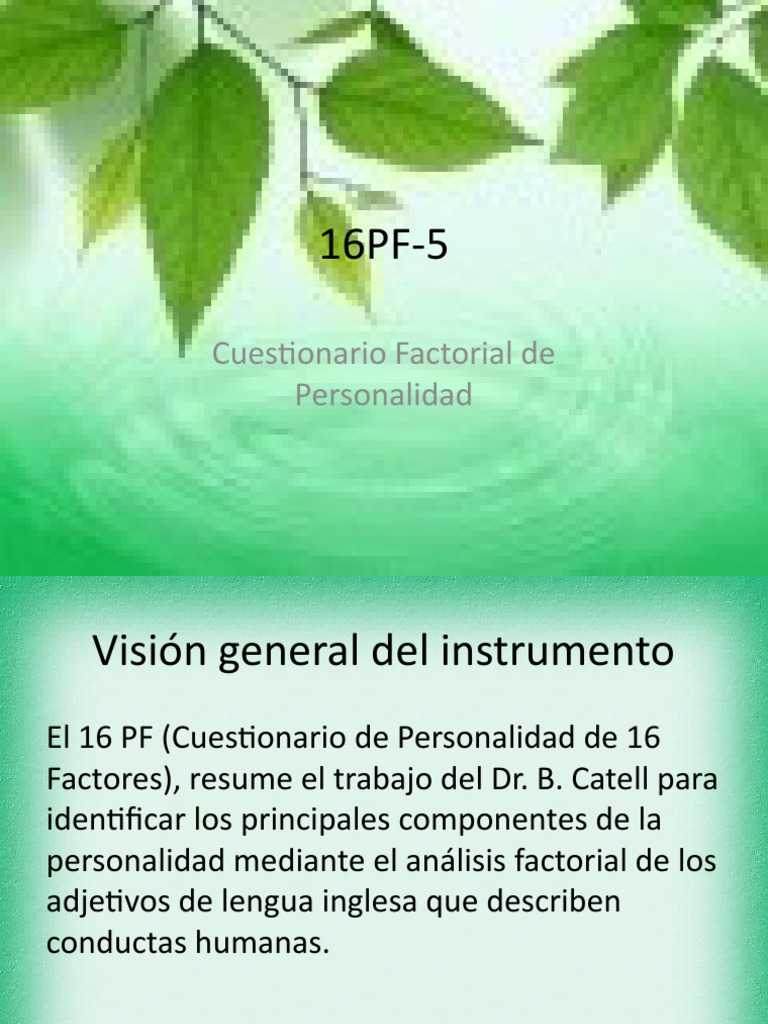 16PF 5 Apq Mmpi A 2020 1 | PDF | Validez (Estadísticas) | Ciencia cognitiva