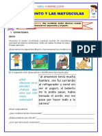 Sesion Uso de La Mayúscula y El Punto | PDF | Evaluación | Cognición