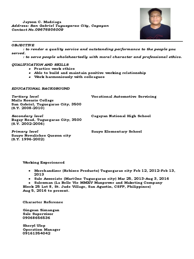 Jayson Resume | PDF