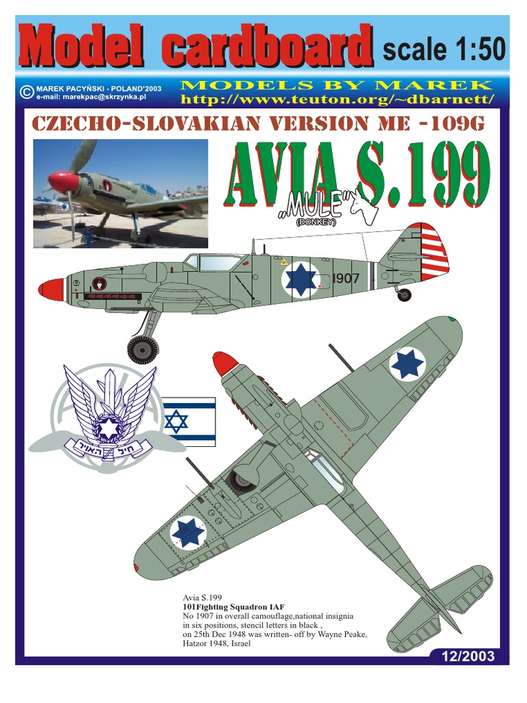 2003-12 - Avia S-199 Mule | PDF | Military Aircraft | Transport