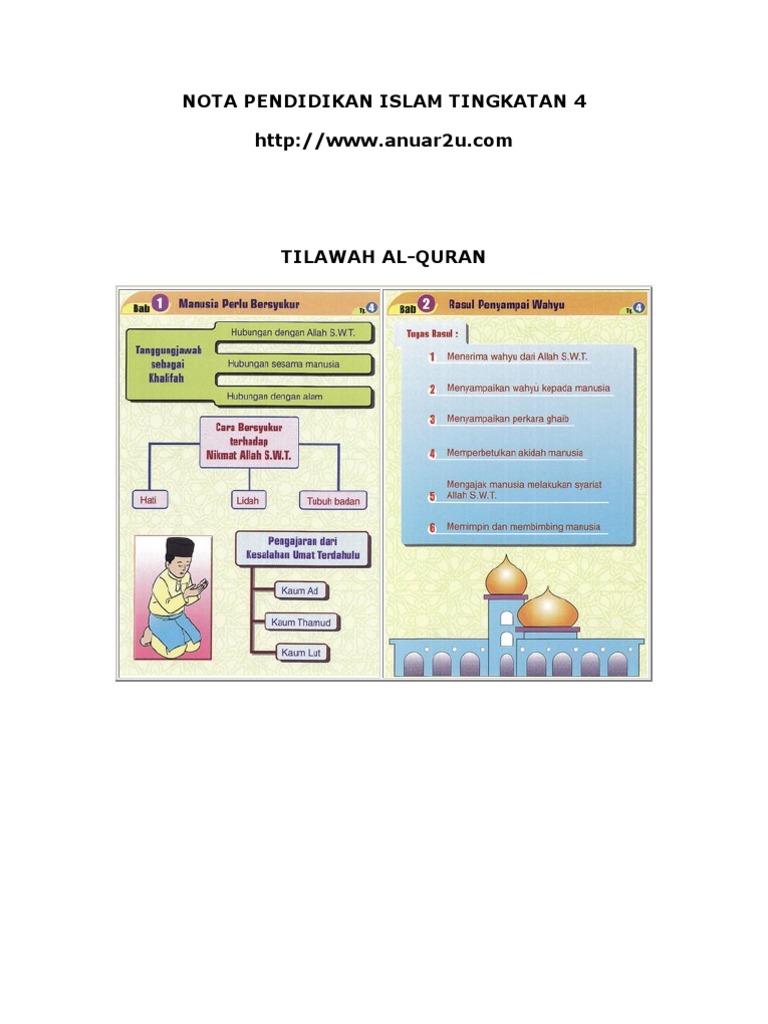 Nota Bestari Pai T4 | PDF