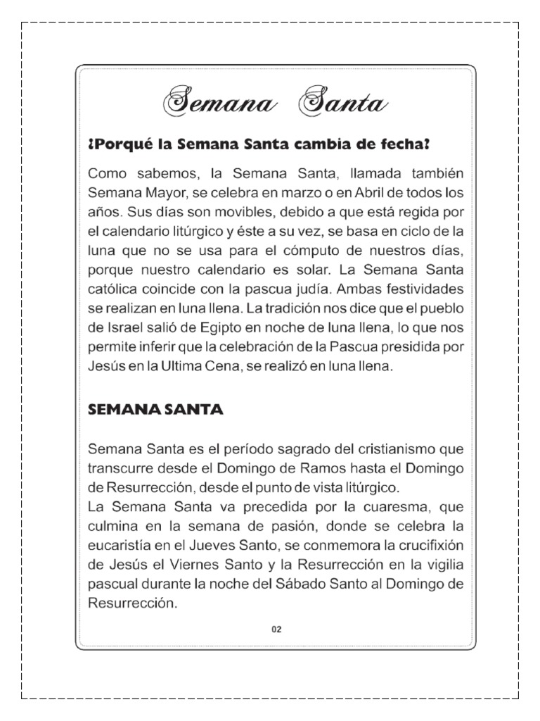Semana Santa | PDF | Pascua de Resurrección | Jesús